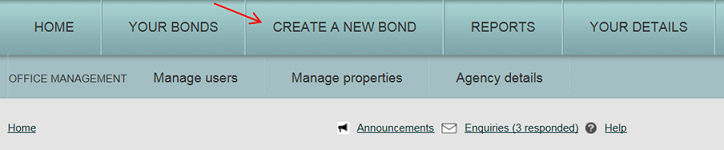 Help Detail - Create New Bond
