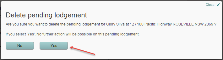 Help Detail - Manage Pending Lodgements