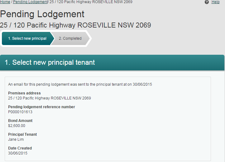 Help Detail - Manage Pending Lodgements