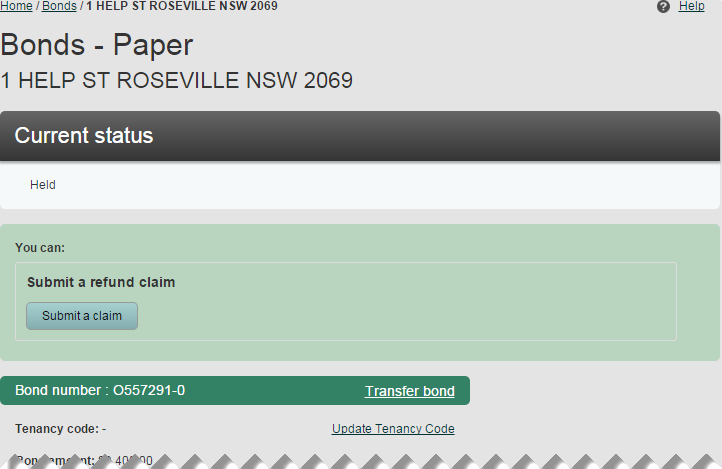Help Detail - Manage Paper Bonds