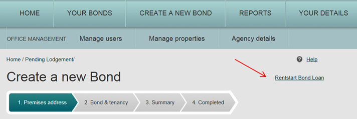 Help Detail - Create New Bond