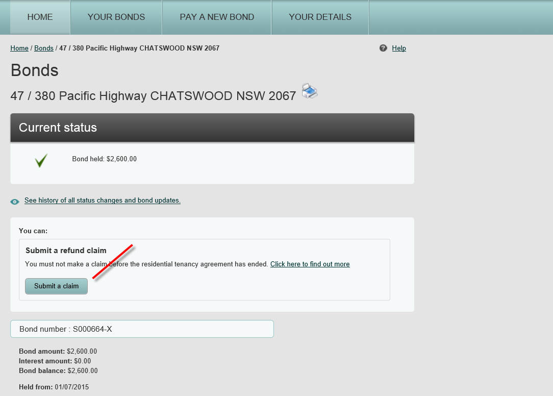 Help Detail - Claim a Refund