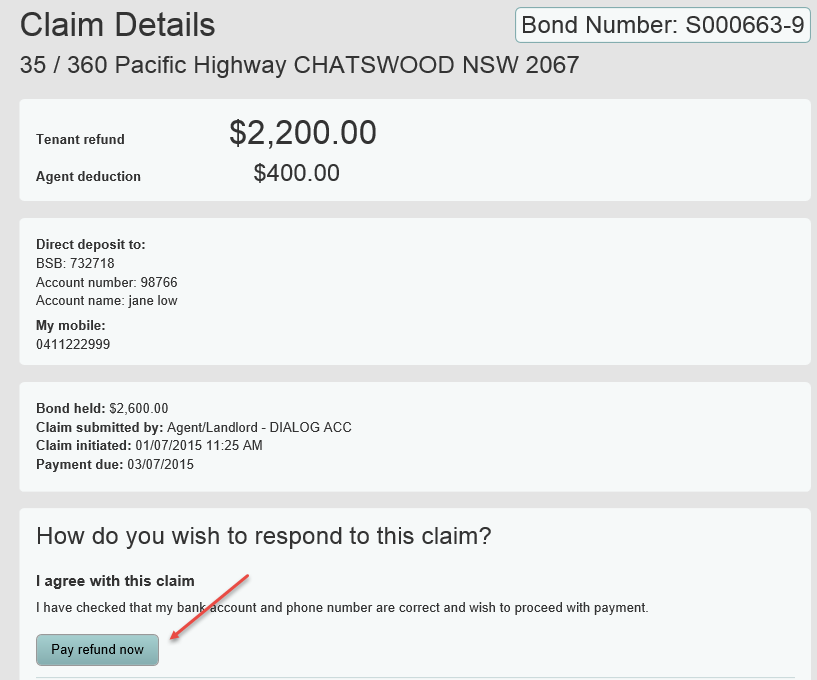 Help Detail - Claim a Refund